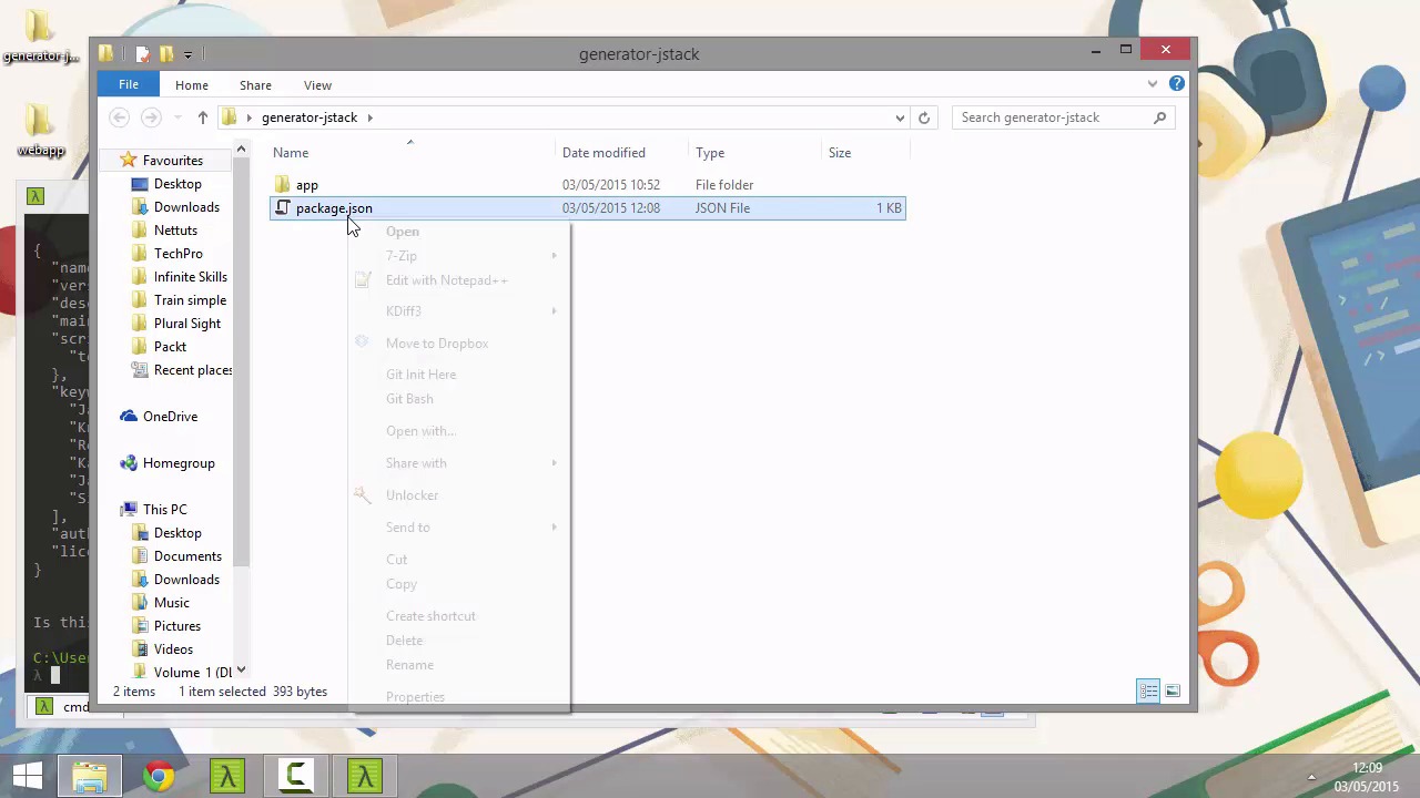 Create a Custom Yeoman Generator - Creating the Node.js Module