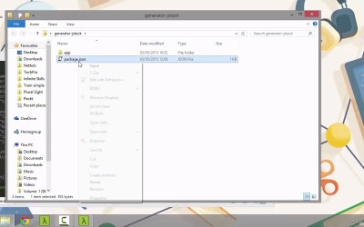 Create a Custom Yeoman Generator - Creating the Node.js Module