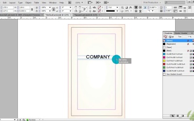 Designing Professional Business Cards - Vertical Style Part One