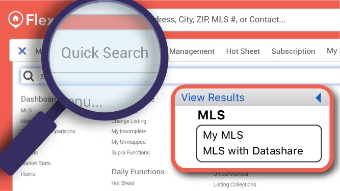 Quick Search: Selecting A Datashare MLS - Flexmls Platform by FBS