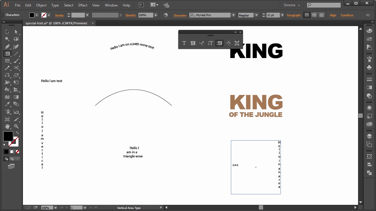 The Fundamentals of Adobe Illustrator - Special Text Techniques