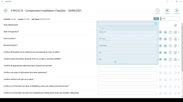 Field View Forms | Viewpoint