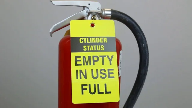 Gas Cylinder Tags & Cylinder Shoulder Labels | Free Shipping