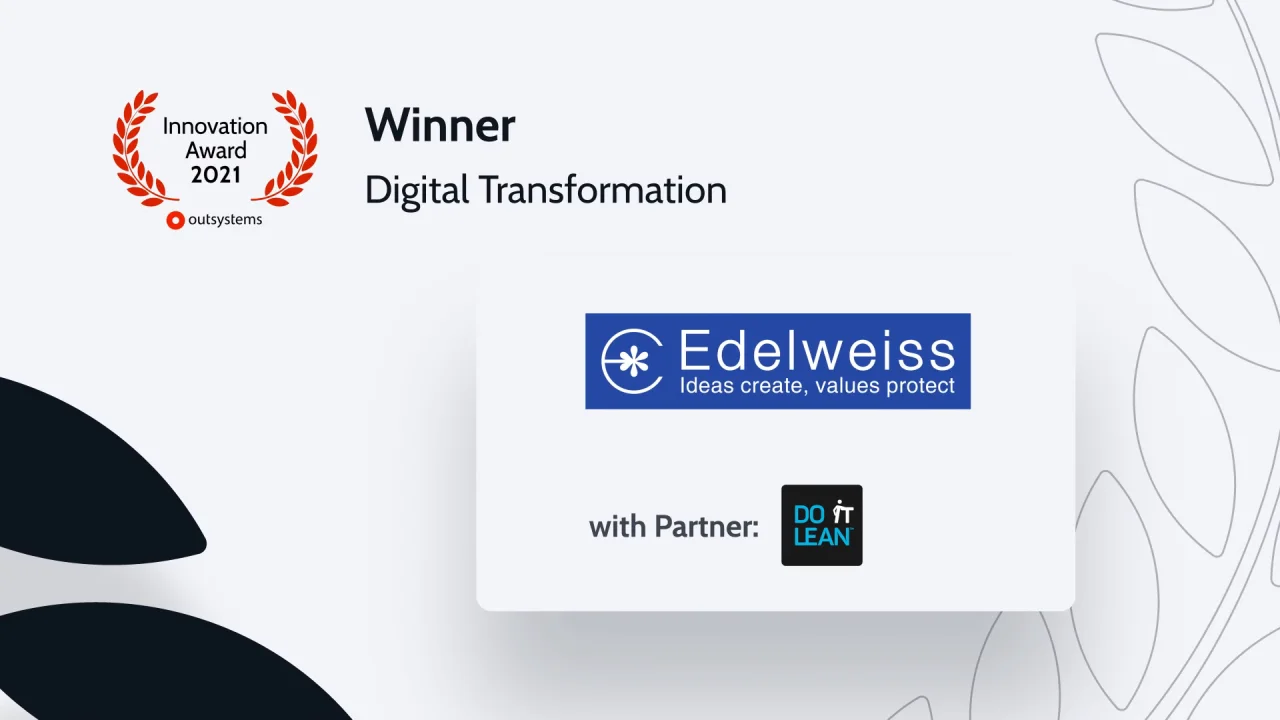 Edelweiss Launches Digital Lending Platform | OutSystems