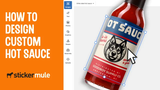 White label hot sauce templates | Sticker Mule UK