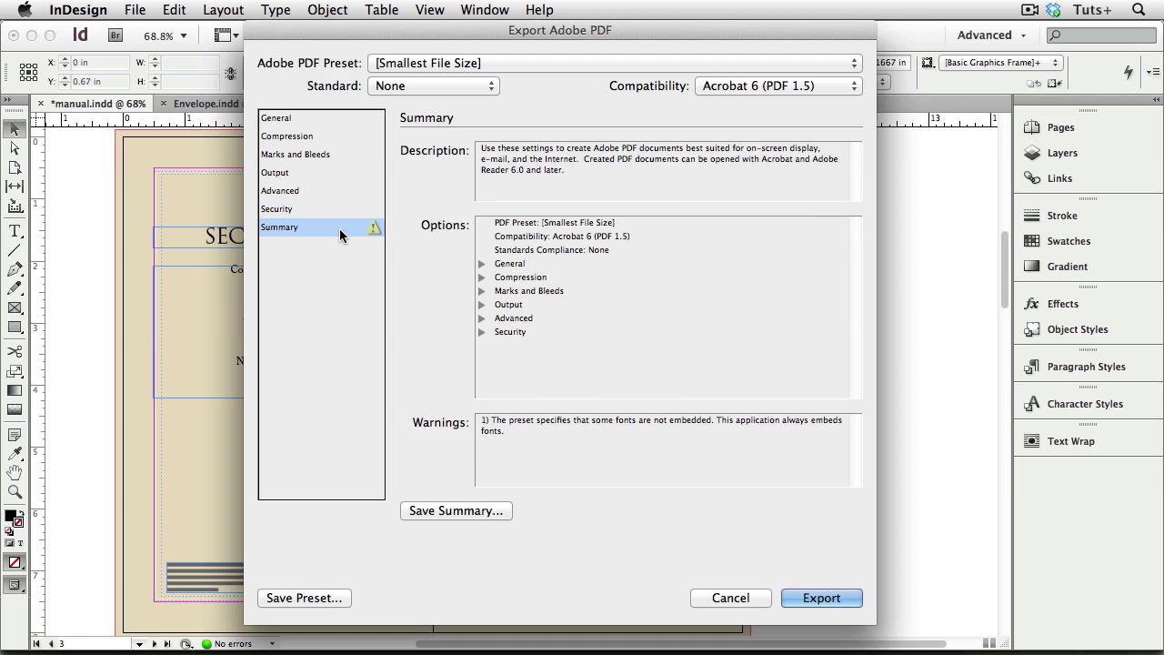 InDesign Fundamentals - Print & Export