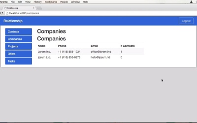 Create a Full-Stack Rails and Ember App - Manage Companies and Contacts