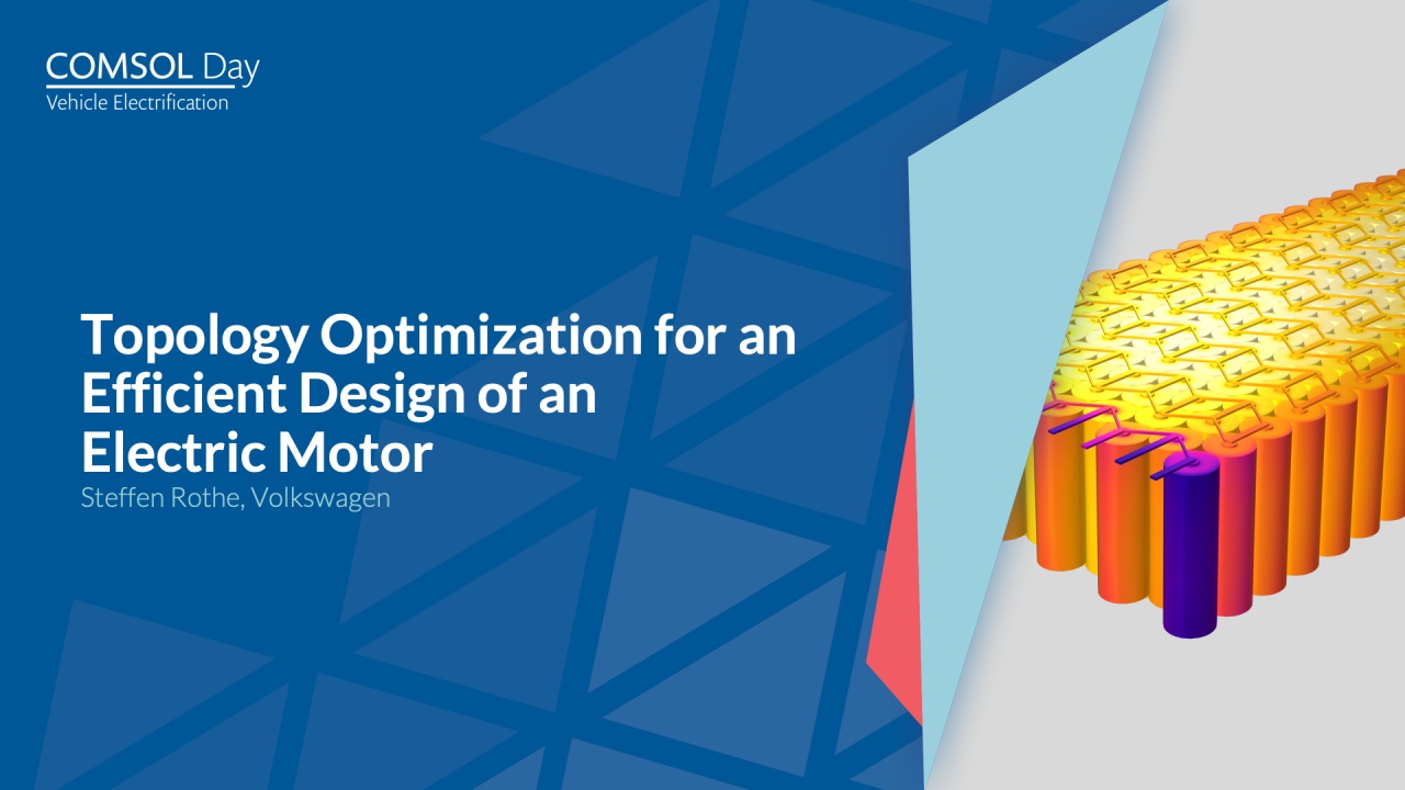 Keynote: Topology Optimization for an Efficient Design of an Electric Motor