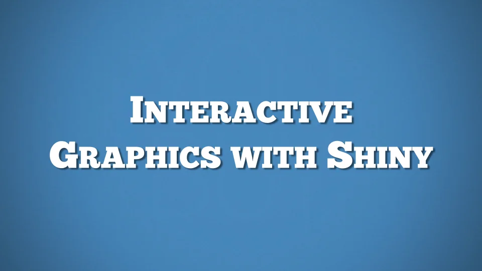 Interactive Graphics with Shiny - RStudio