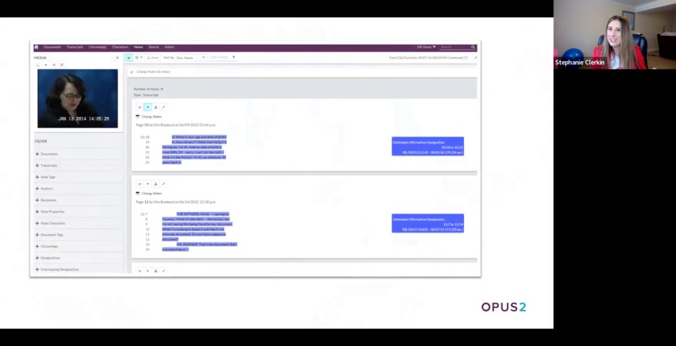 Webinar: Best practices in deposition transcript management | Opus 2