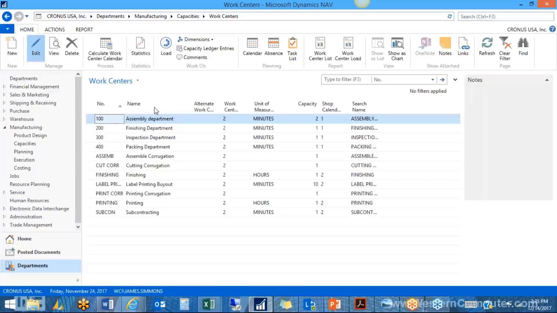 Warehouse Setup and Manufacturing Setup in Microsoft Dynamics NAV ...