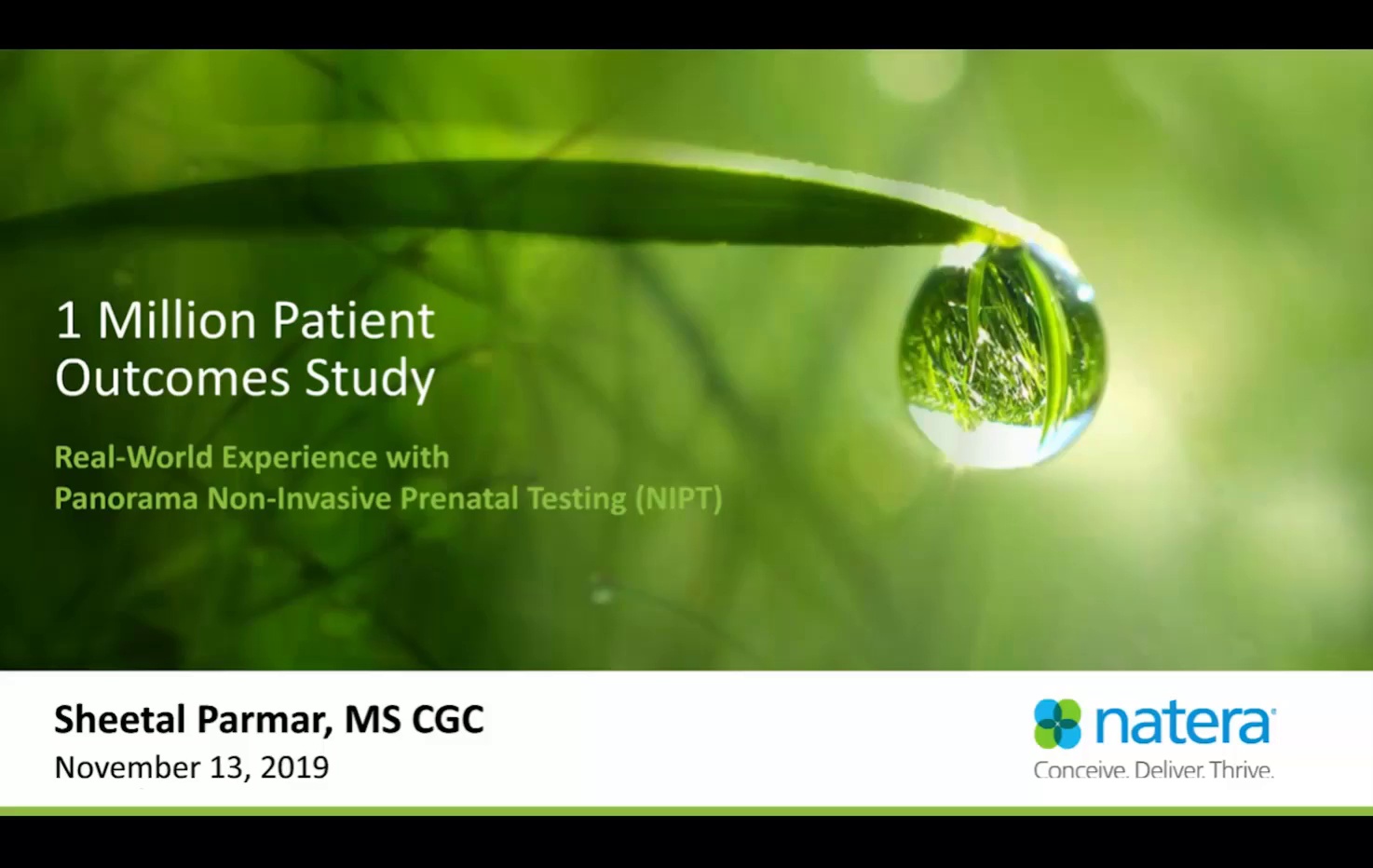 Panorama Outcomes Study with 1 Million Patients