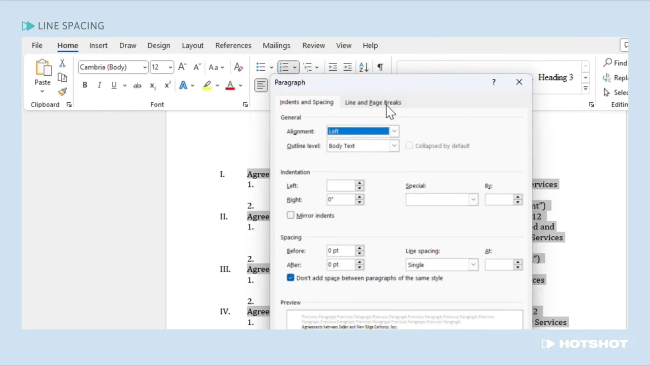 Line Spacing - Microsoft Word for Lawyers Line Spacing - Microsoft Word for Lawyers