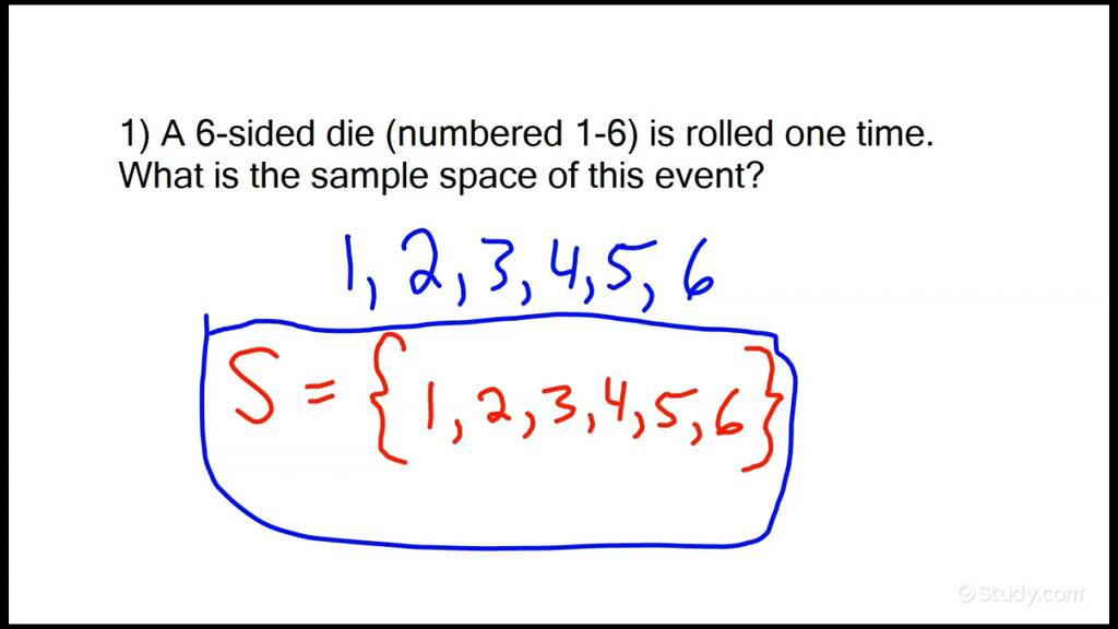 Determining a Sample Space For a Simple Event | Algebra | Study.com