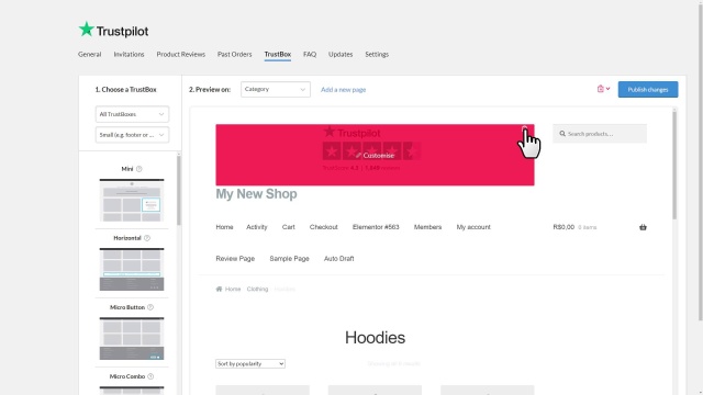 Trustpilot's WooCommerce integration