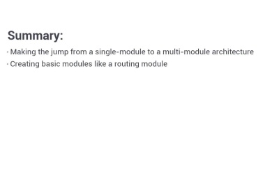 Better Angular App Architecture With Modules - Conclusion