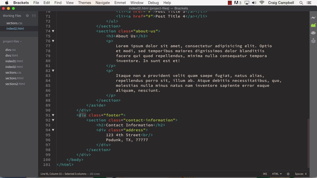 Semantic HTML: How to Structure Web Pages - Headers and Footers