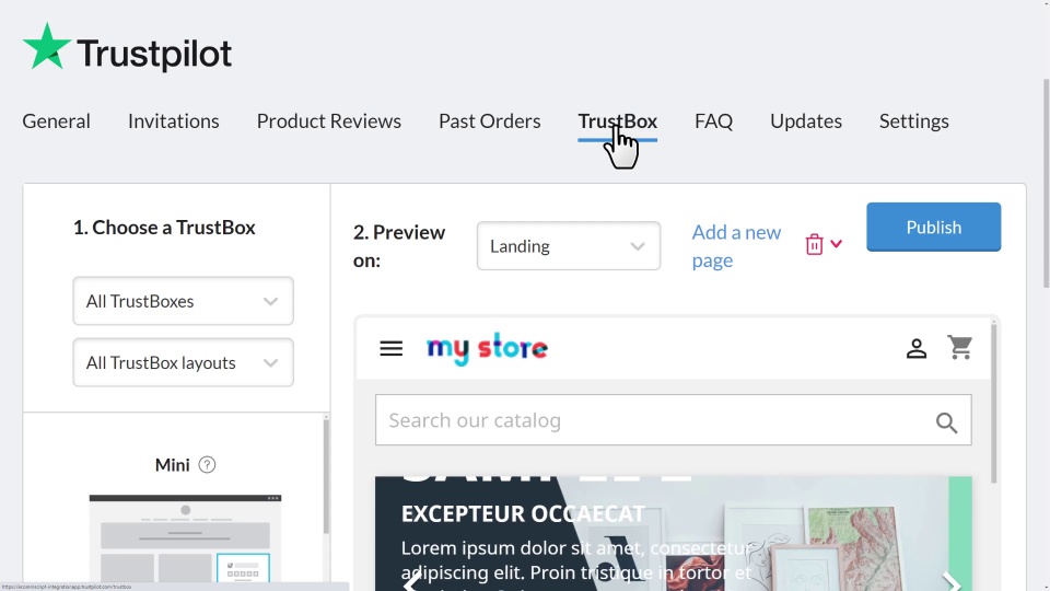 Trustpilot's PrestaShop integration