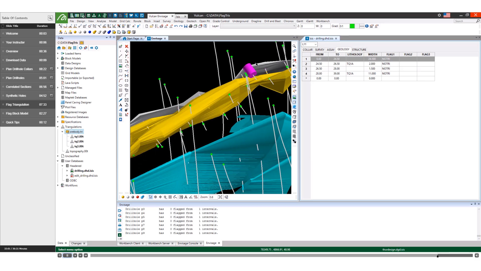 Maptek - Learn about the Getting Started with Drillholes and Databases ...