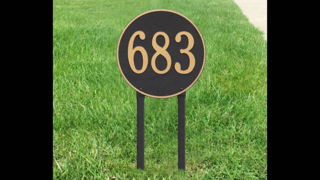 House Number Stickers – Reflective and Vinyl