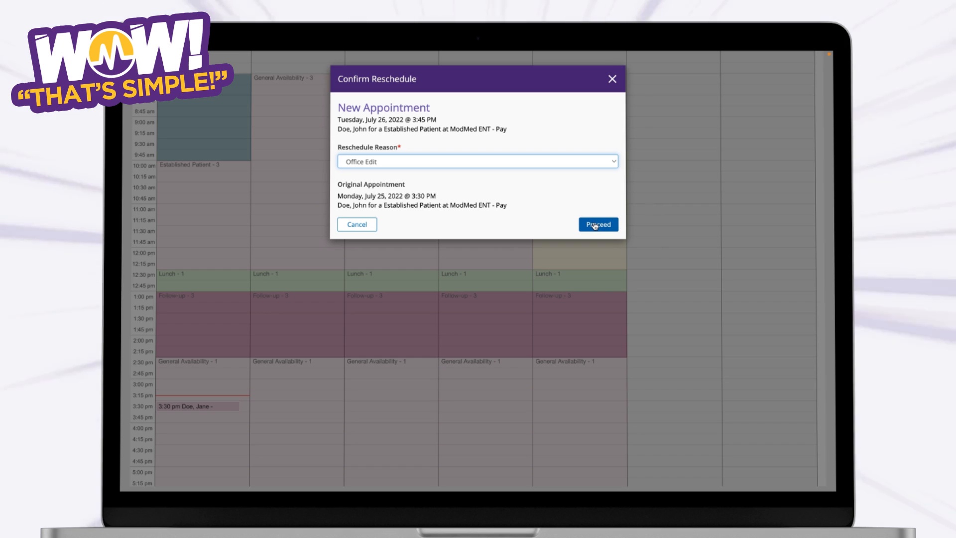 Drag-and-Drop Scheduling | ModMed Orthopedics