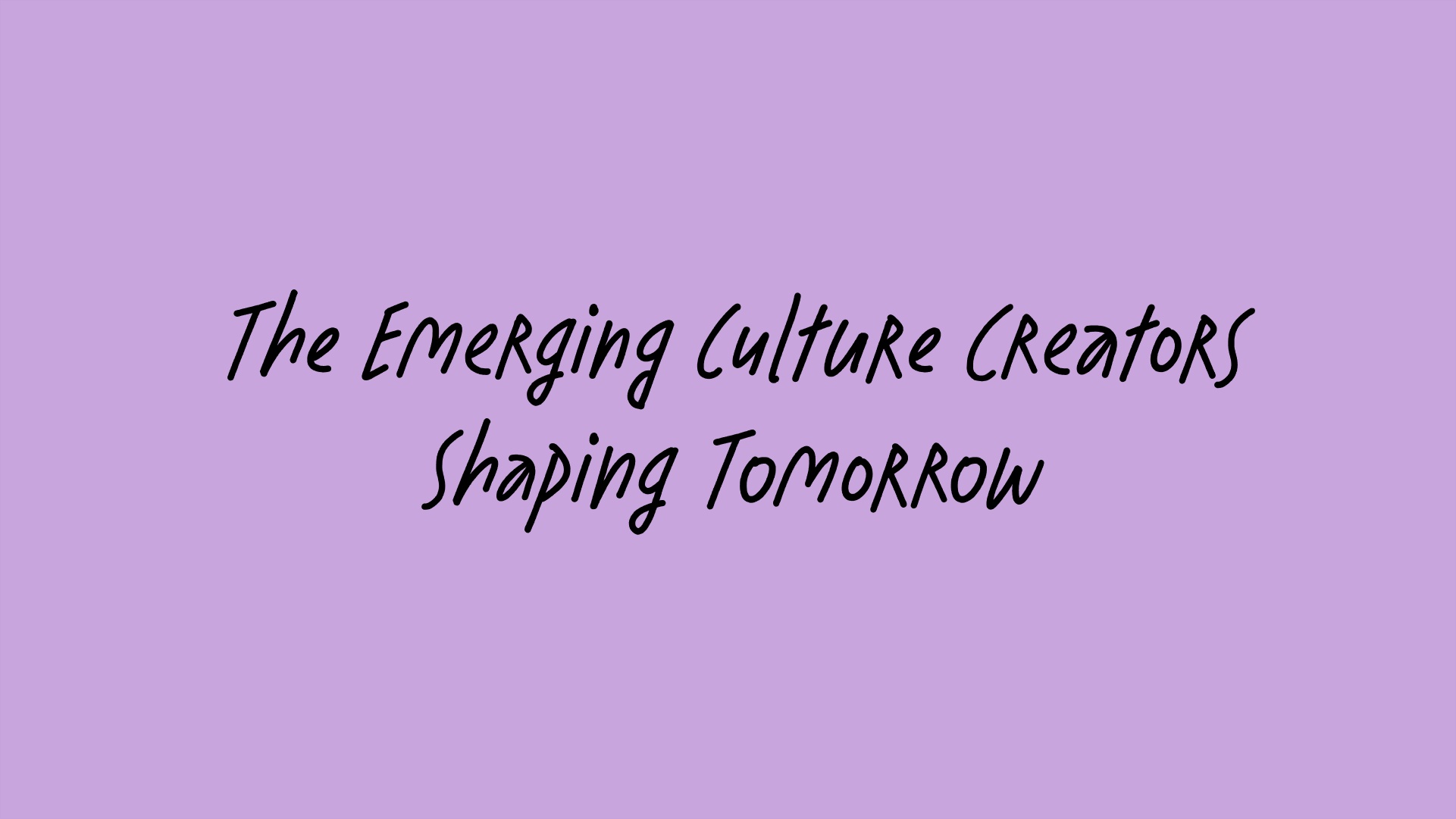 Apac The Emerging Culture Creators Shaping Tomorrow