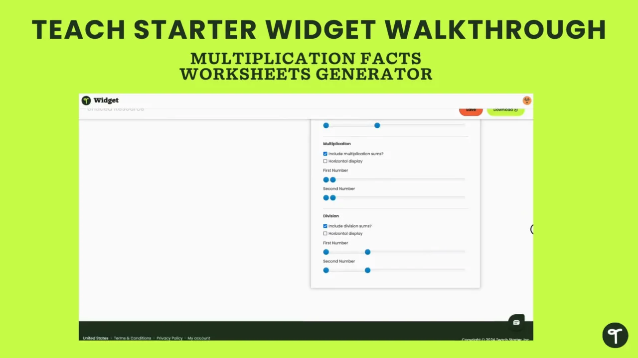 Math Drill Worksheets Generator Multiplication Timed Math Drills 100