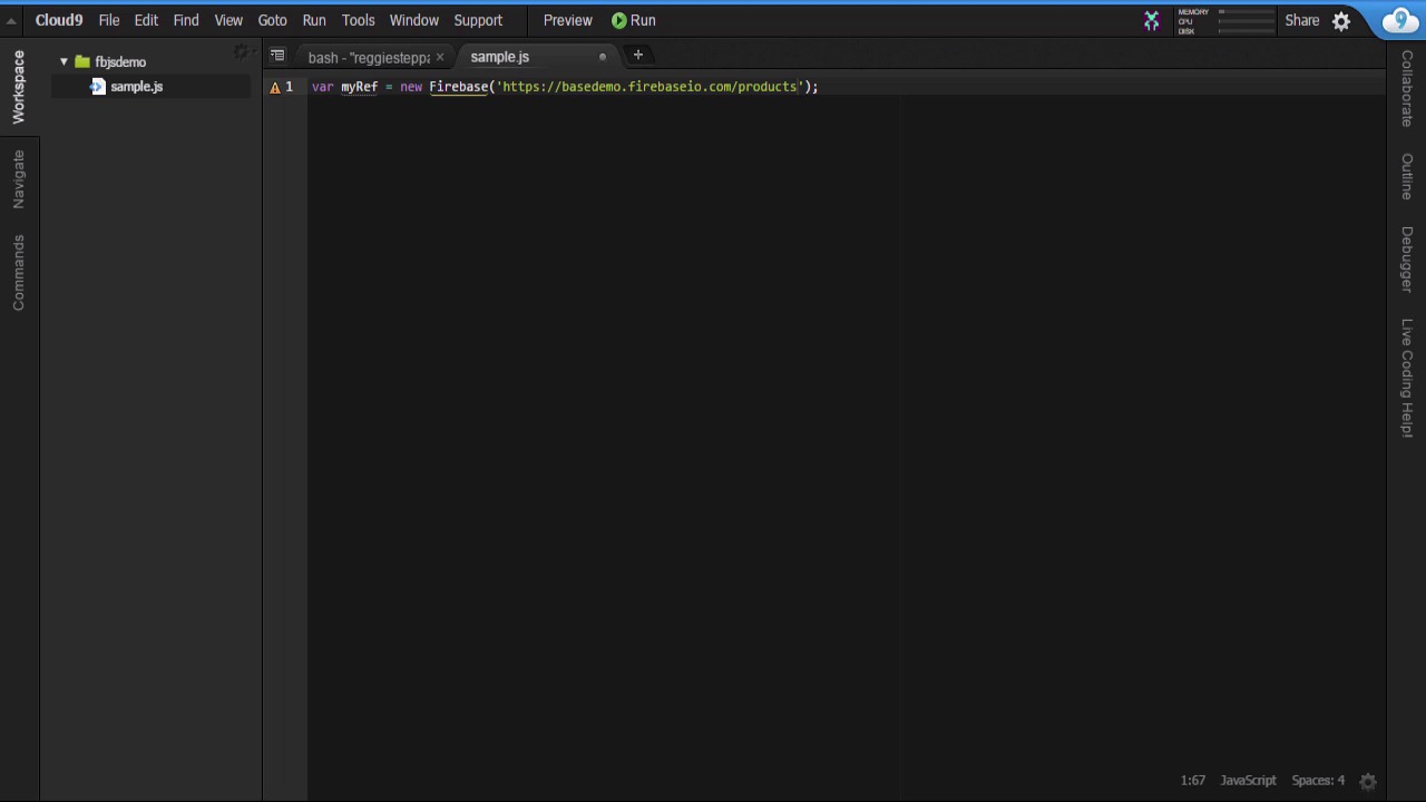 Use Firebase as the Back-End - Firebase Data