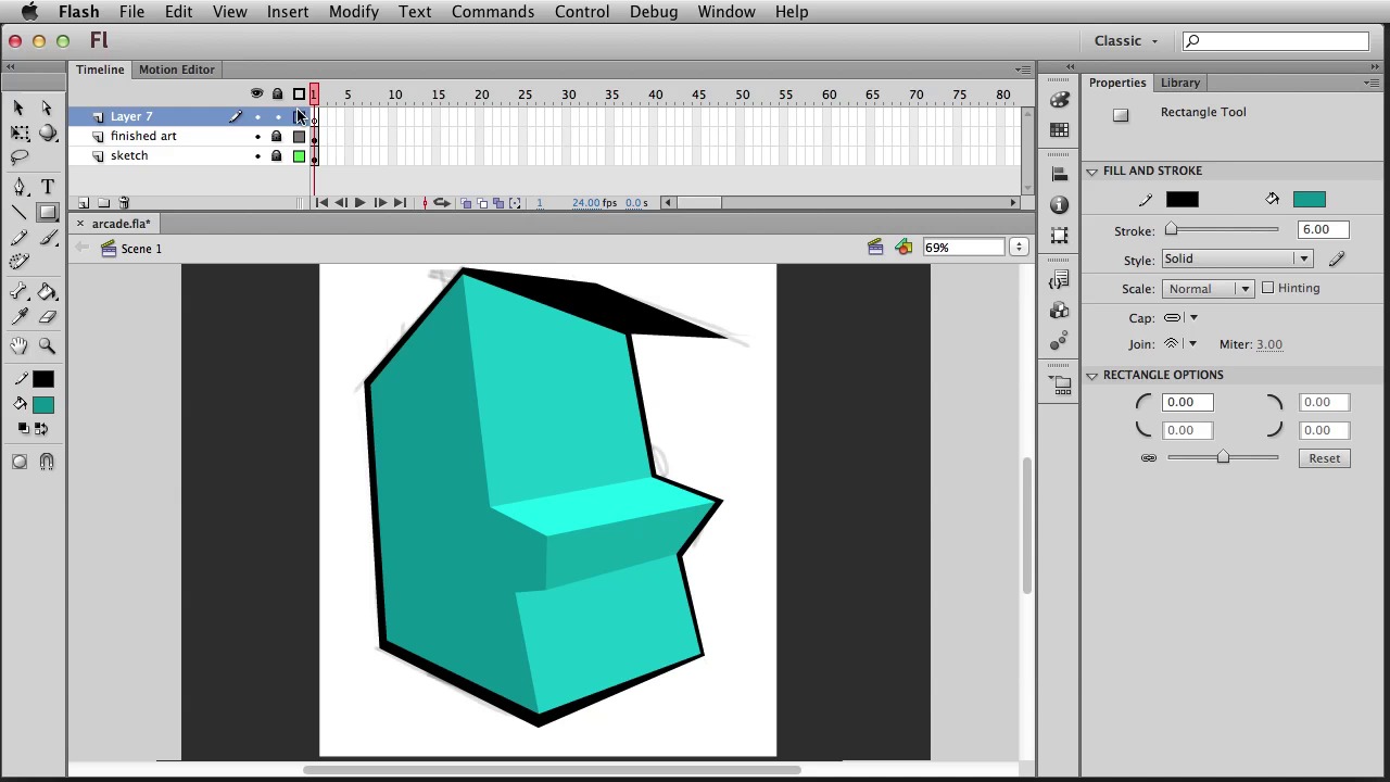 Introduction to Cartooning - Vector and Symbol Basics with Flash