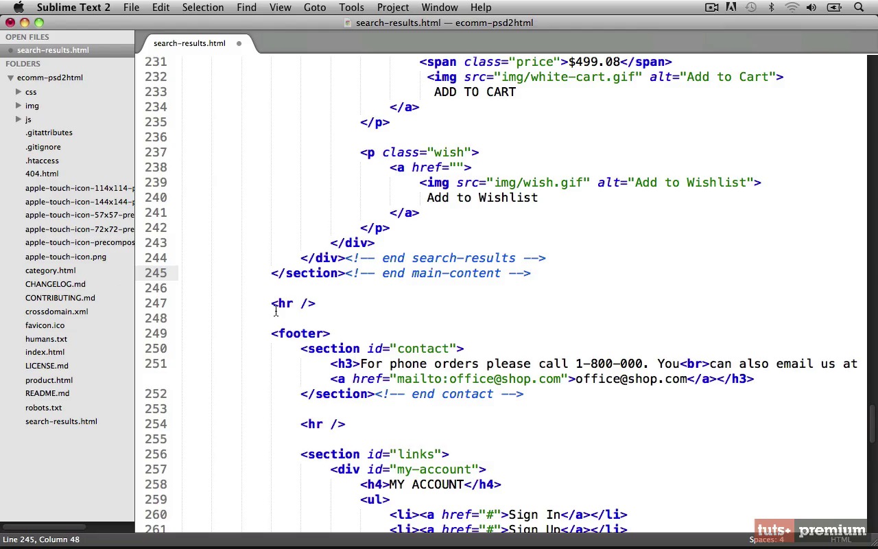 Converting an eCommerce PSD to HTML & CSS - The Search Results Page