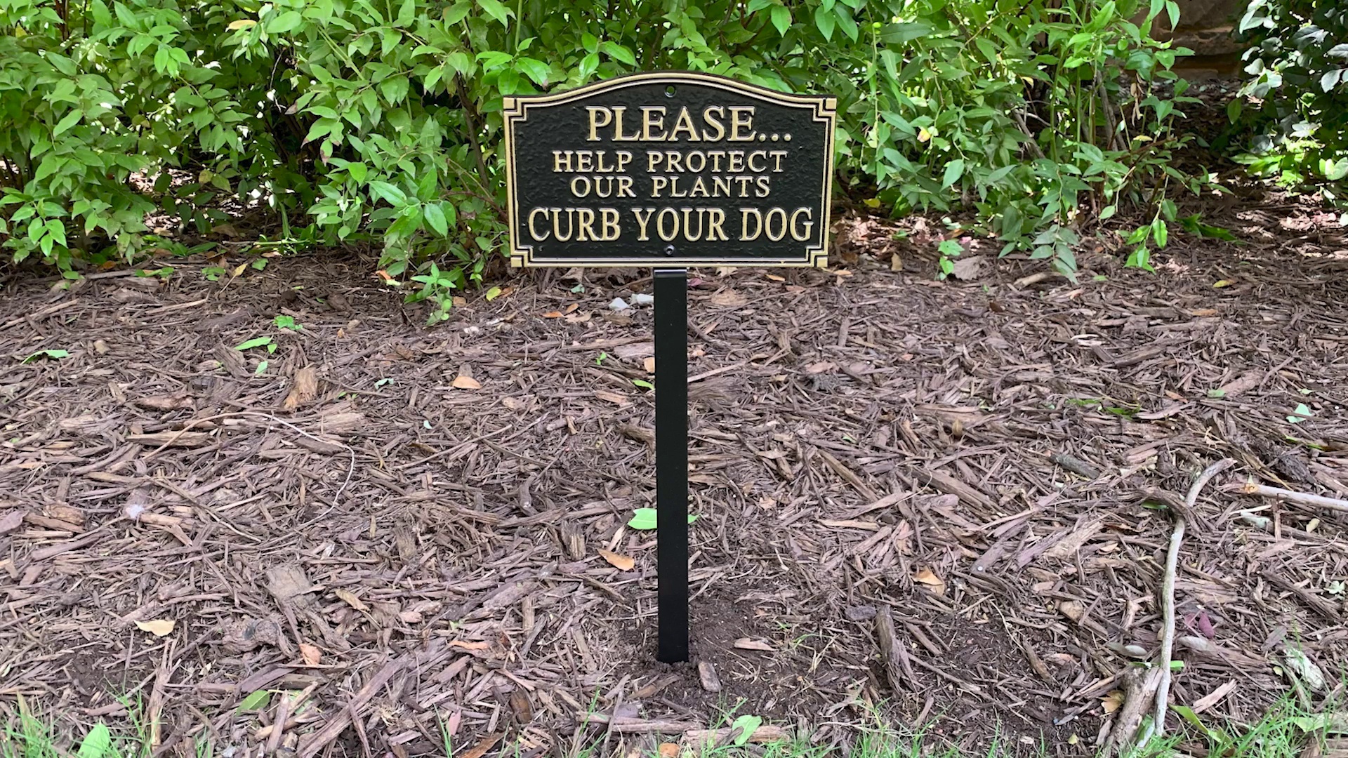 Help Protect Plants Statement Lawn Plaque Signs