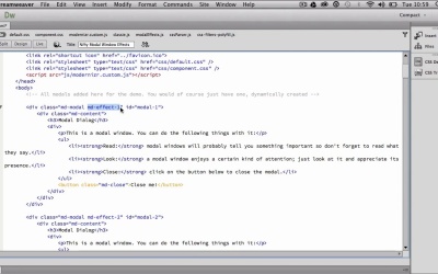 CSS 3D Essentials - Using Nifty Modal Dialog Box