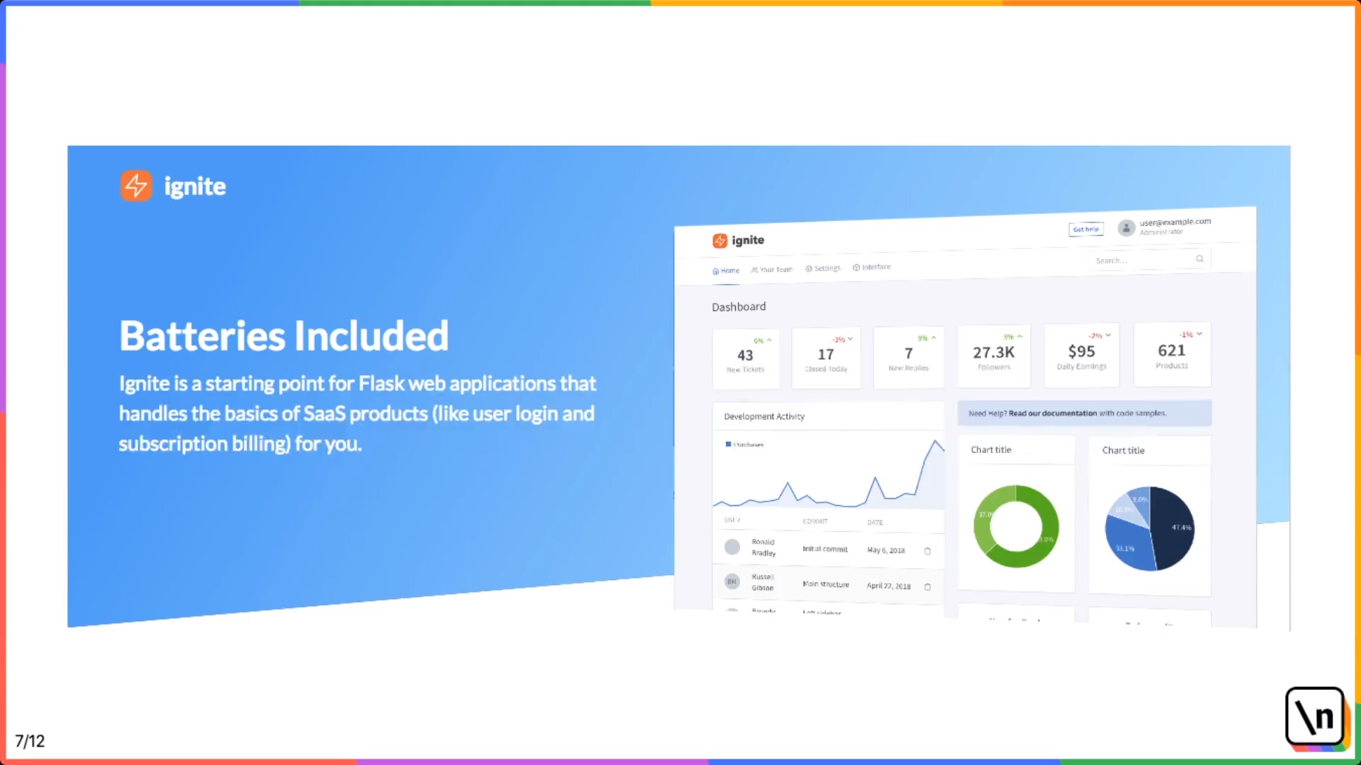 Introducing Ignite - Fullstack Flask: Build a Complete SaaS App with Flask | newline