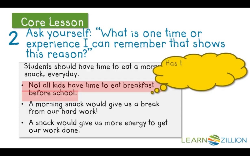 Draft body paragraphs with real life examples | IL Classroom