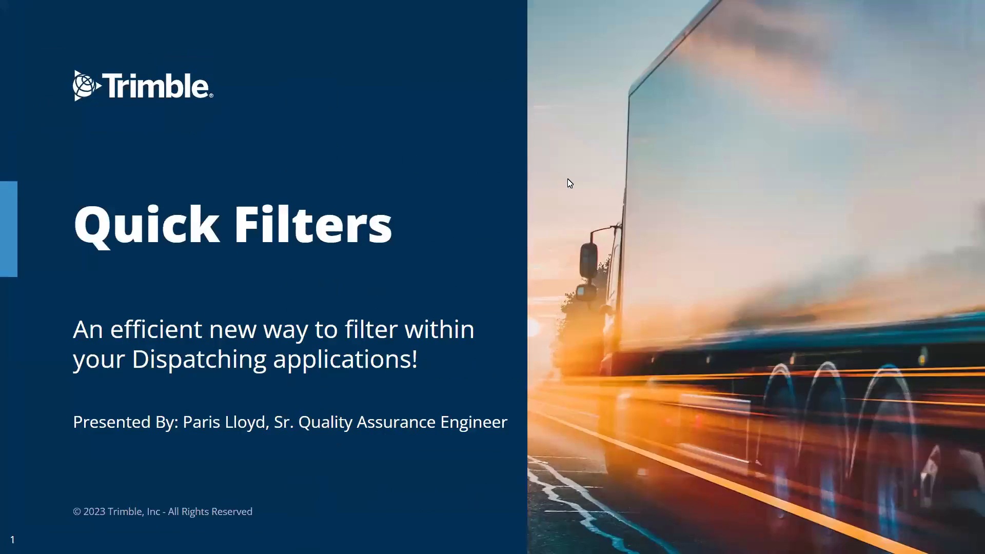 TruckMate: How to Improve Efficiency with Quick Filters