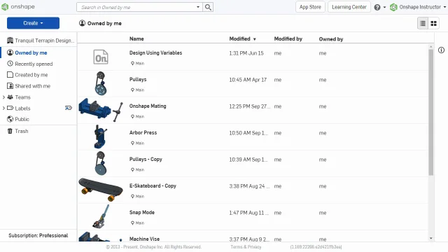 Onshape Learning Center