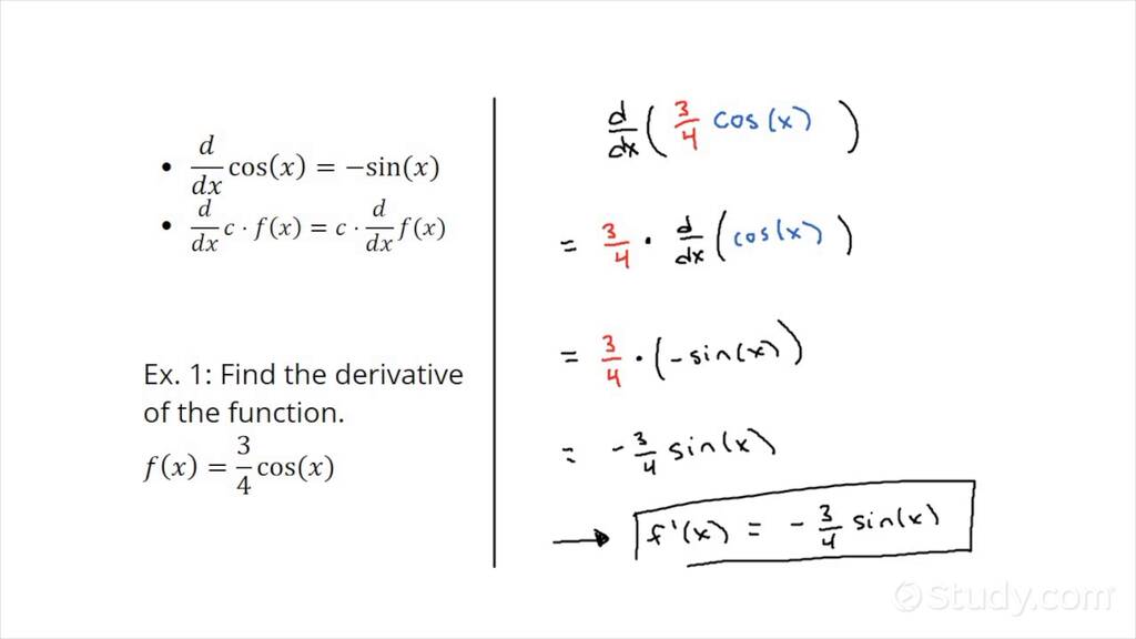 Differentiating F x cosx Using A Specific Rule Calculus Study
