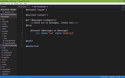 3 Practical Examples to Learn Laravel - Viewing Messages