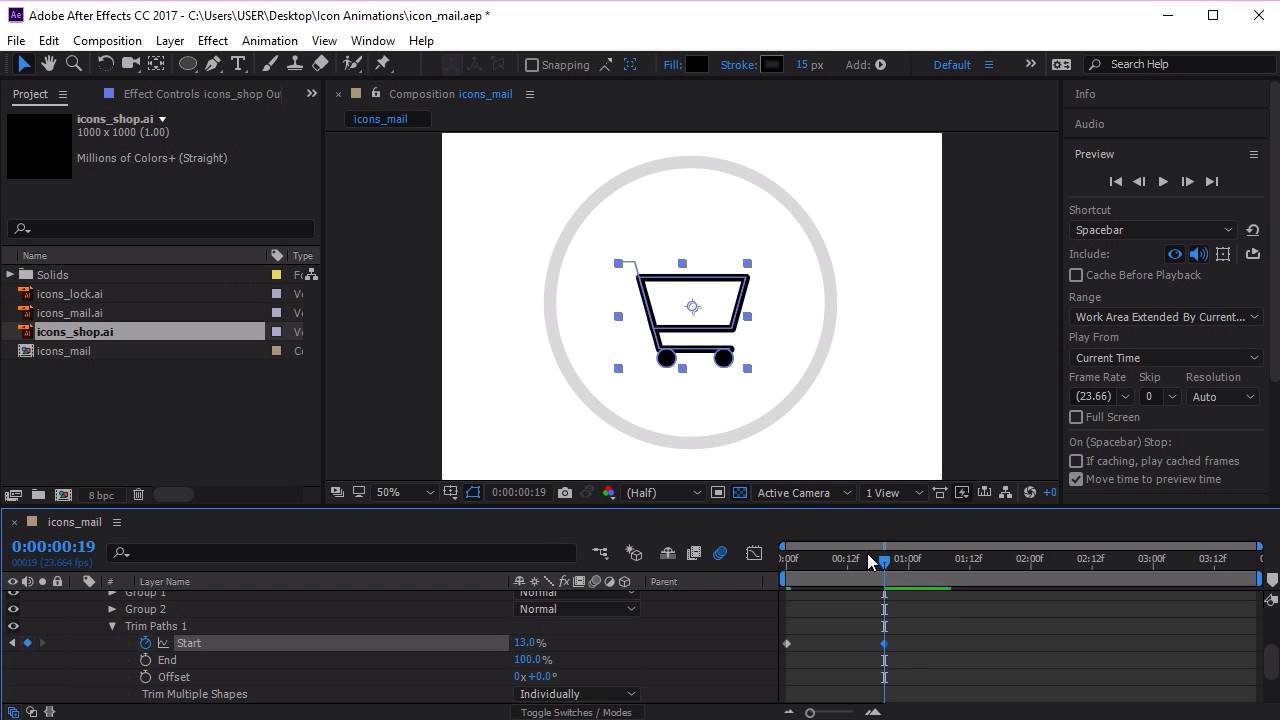 Animating Icons With Adobe Illustrator and After Effects - Animate the ...