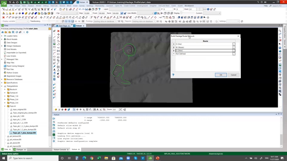 Maptek - Vulcan Haulage Profile