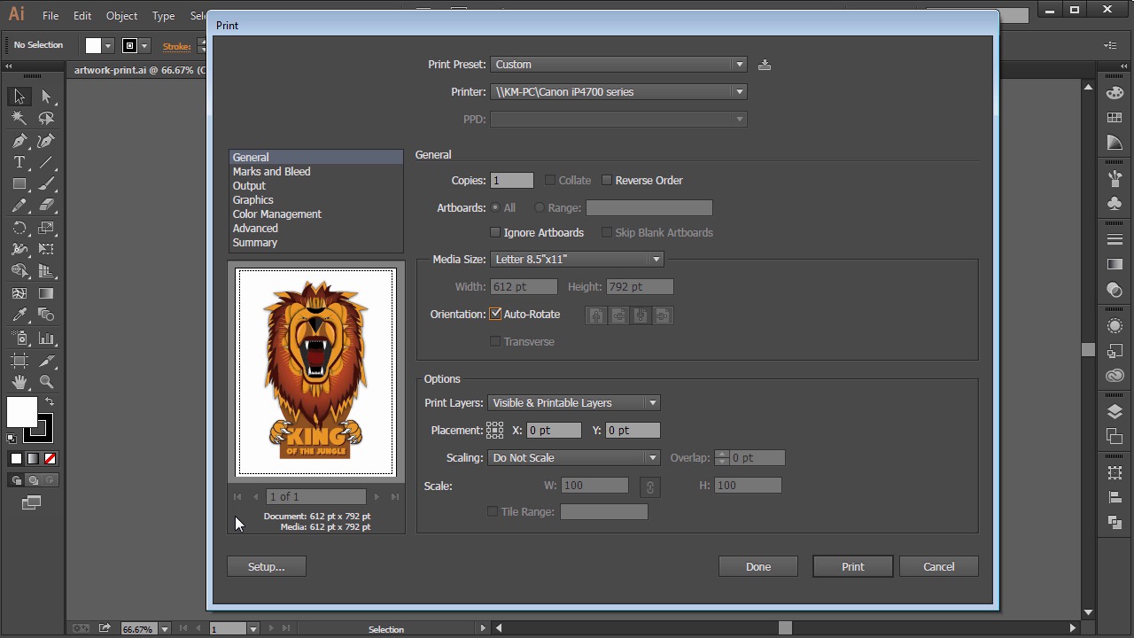The Fundamentals of Adobe Illustrator - Printing Your File