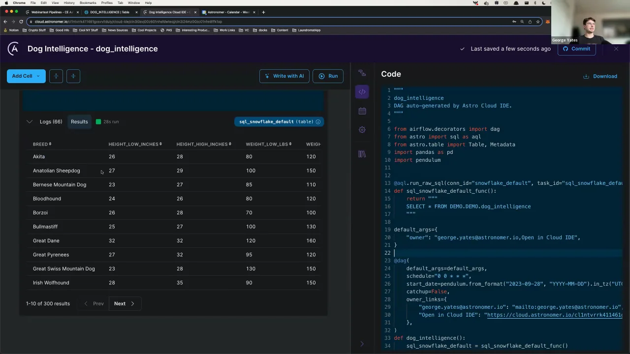 Develop ML Pipelines with the Astro Cloud IDE - Video