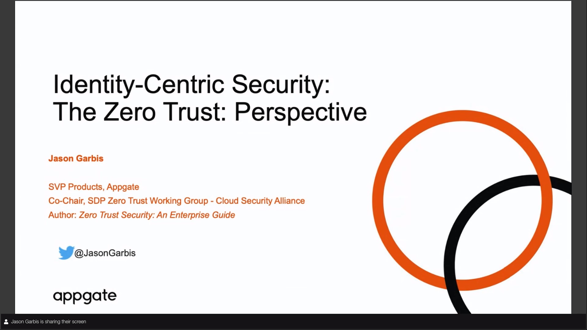 Identity-centric Security. The Zero Trust Perspective