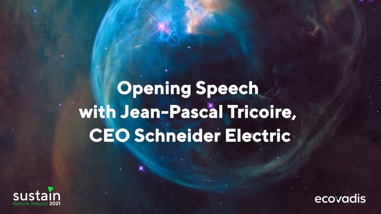 Opening Speech with Jean-Pascal Tricoire, CEO Schneider Electric