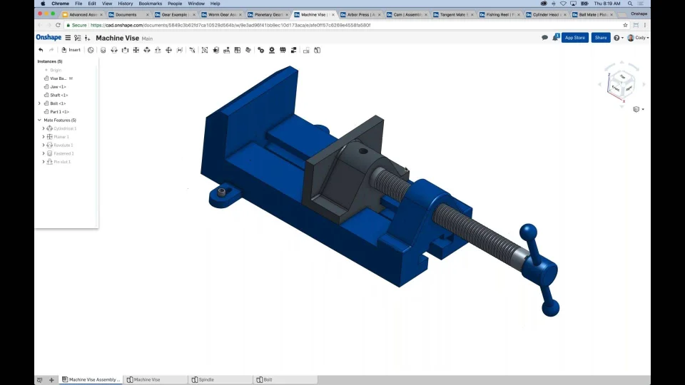 Advanced Assembly Motion in Onshape