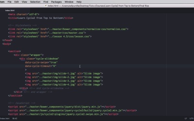 Learn Cycle2 for jQuery From Top to Bottom - Swipe