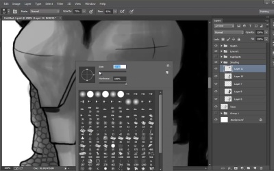 The Fundamentals of Digital Painting - Painting in Grayscale: Detail Work