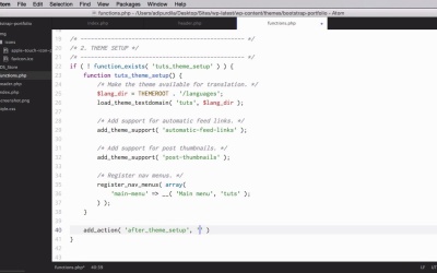 Building WordPress Themes With Bootstrap - Completing the Page Header