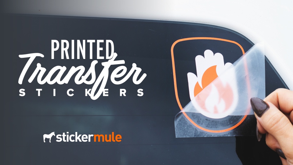 Transfer stickers | Free shipping | Sticker Mule