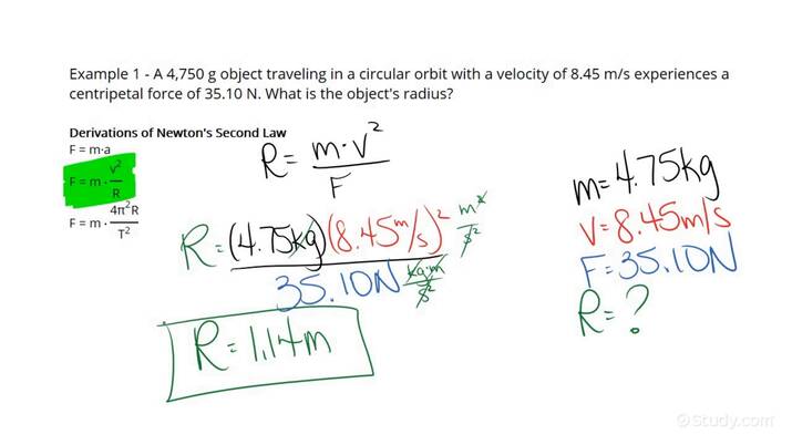 How to Determine the Radius of an Object's Circular Orbit | Physics | Study.com